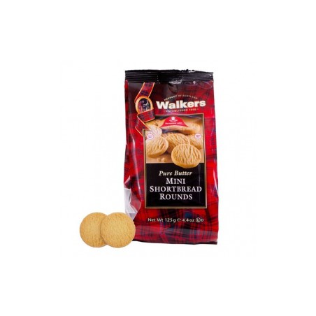 Shortbreads Rounds de Mantequilla Mini 125gr. Walkers. 12 Unidades